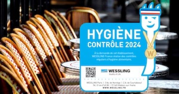 Wessling France distribue le sticker Hygiène Contrôle pour les JO de ...